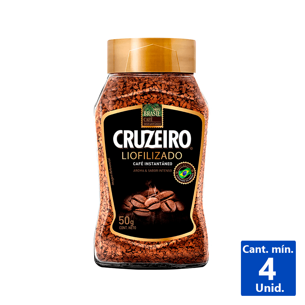 CAFÉ CRUZEIRO LIOFILIZADO FRASCO 50 G - Dimak Online