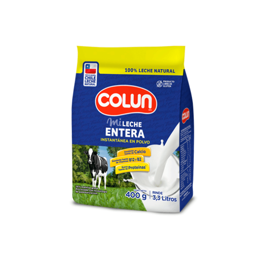 LECHE EN POLVO ENTERA 400 G - Dimak Online