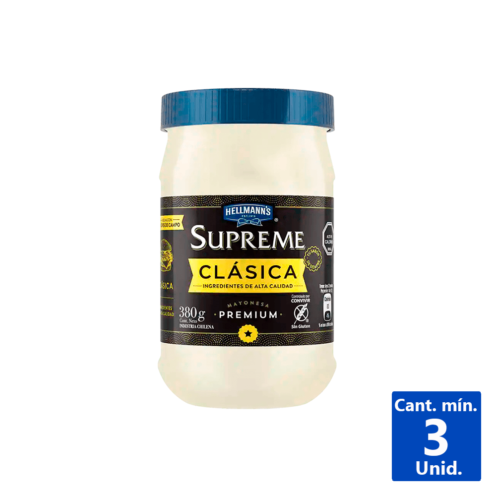 MAYONESA SUPREME CLÁSICA 380 G - Dimak Online