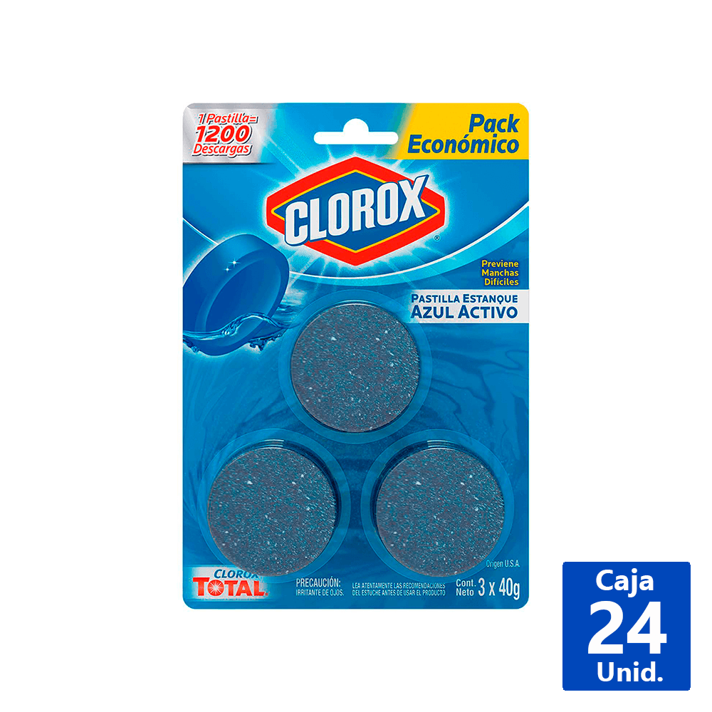 PASTILLA ESTANQUE AZUL ACTIVO 3UN 40 G - Dimak Online