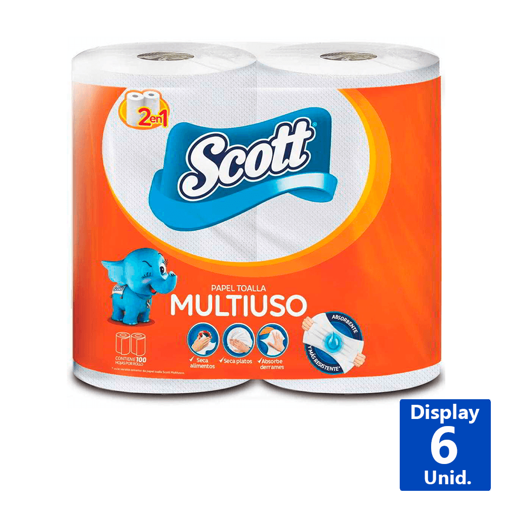 TOALLA DE PAPEL MULTIUSO 100 HOJAS 2R - Dimak Online