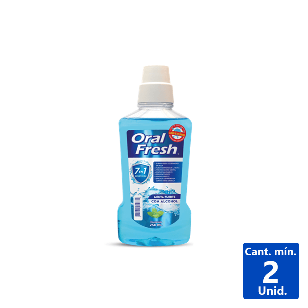ENJUAGUE BUCAL MENTA FUERTE 250 ML - Dimak Online