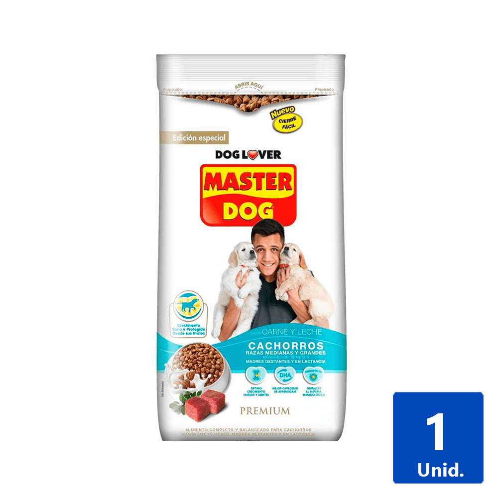 ALIMENTO PERRO CACHORRO MASTER DOG 8 KG - Dimak Online