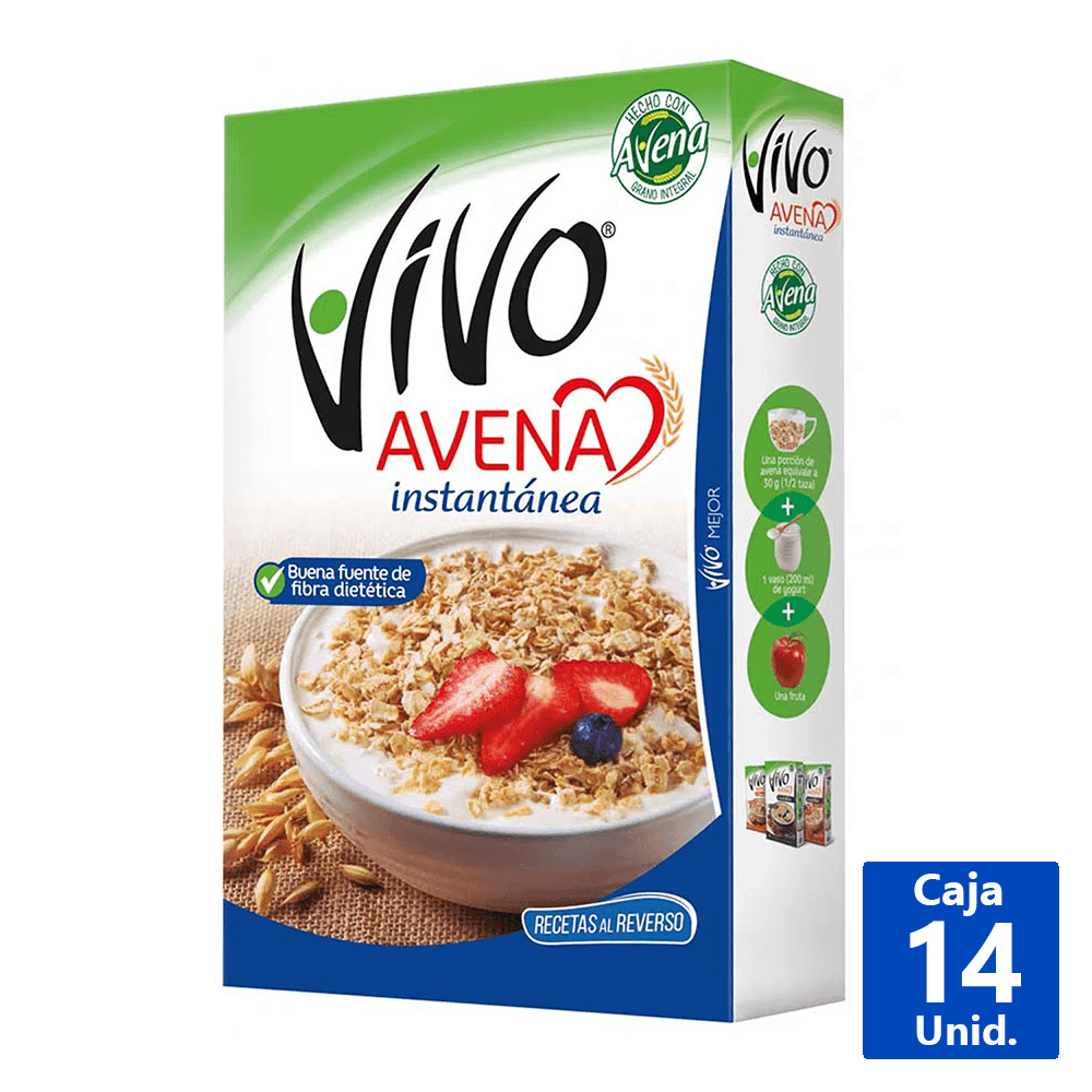AVENA INSTANTÁNEA VIVO 400 G - Dimak Online
