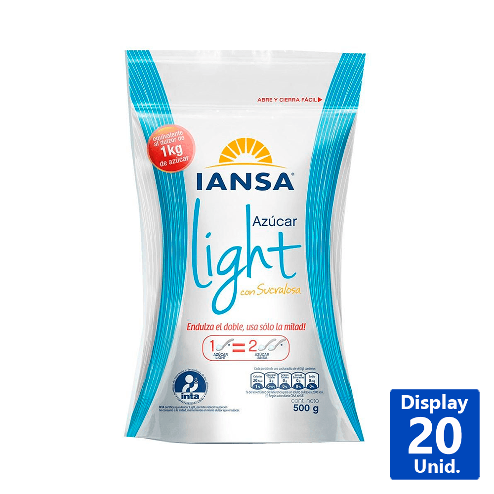 AZÚCAR LIGHT 500 G - Dimak Online