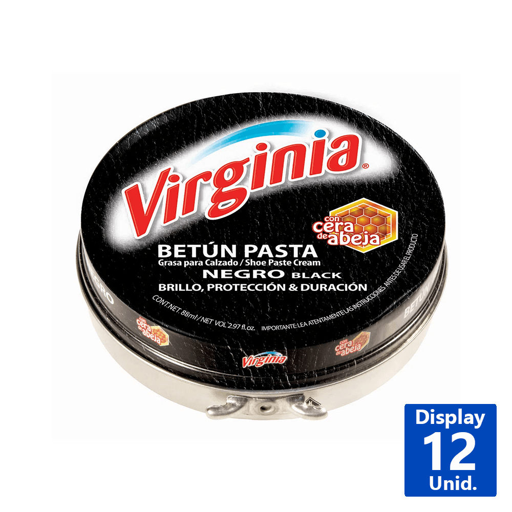 BETÚN PARA CALZADO PASTA NEGRO 88 ML - Dimak Online
