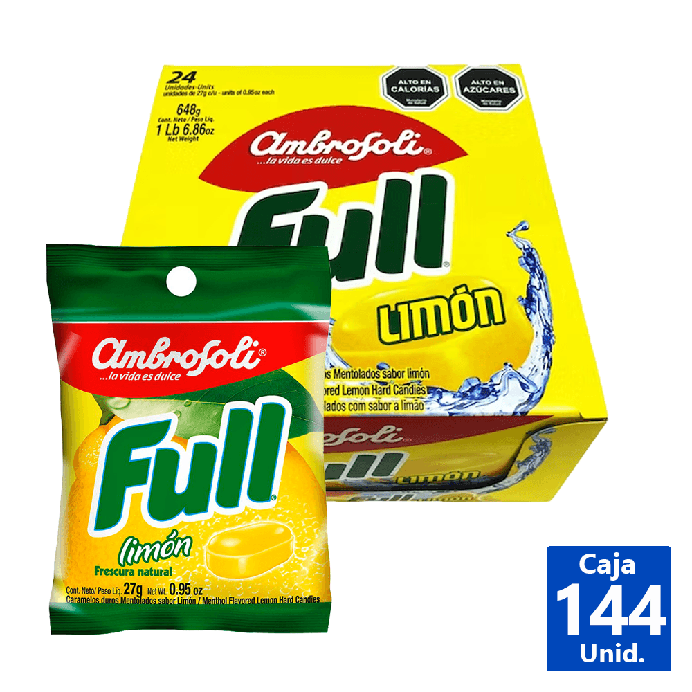 CARAMELOS FULL AMBROSOLI 24UN DE 27 G - Dimak Online
