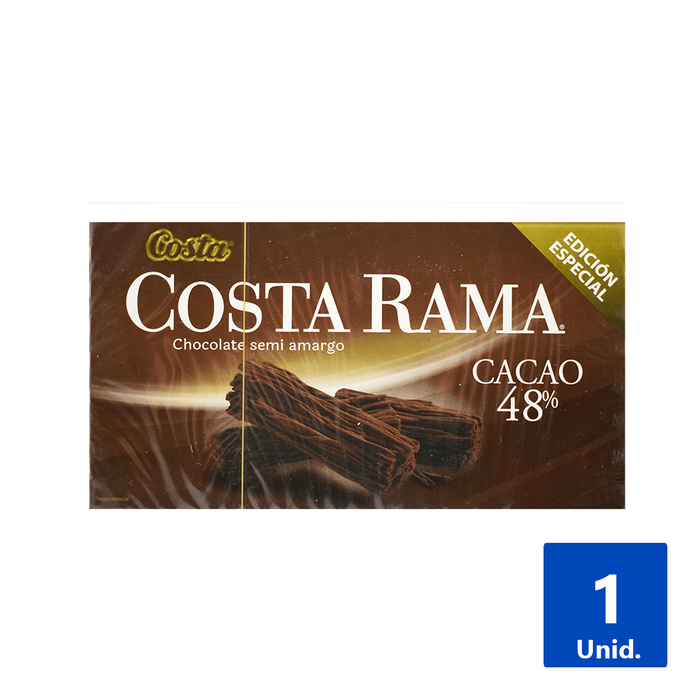 CHOCOLATE COSTA RAMA BITTER 80 G - Dimak Online