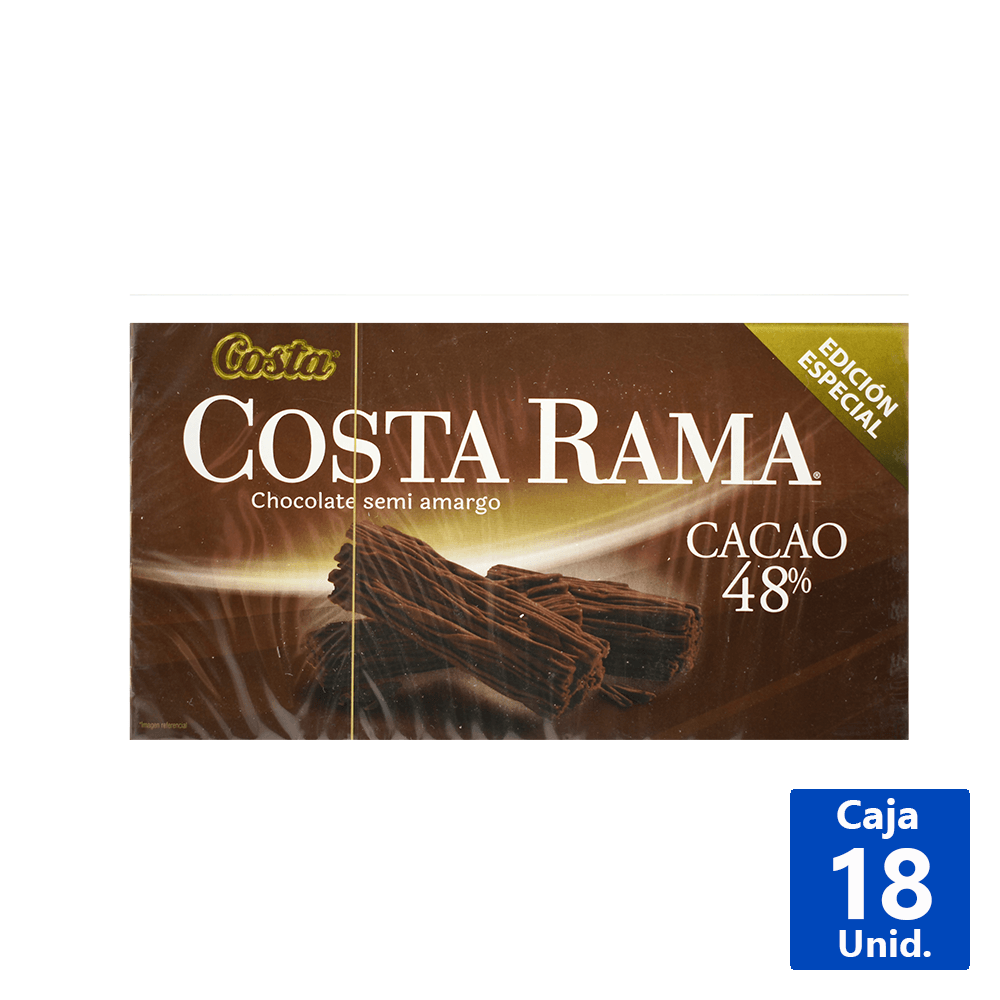 CHOCOLATE COSTA RAMA BITTER 80 G - Dimak Online