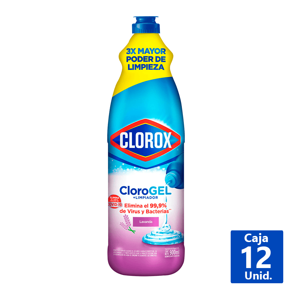 CLORO GEL LAVANDA 900 ML - Dimak Online