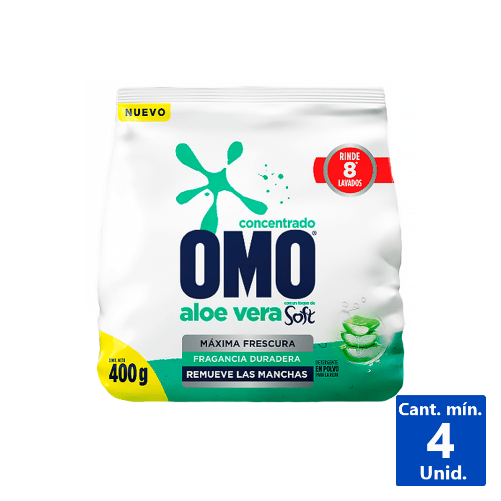 DETERGENTE POLVO SOFT ALOE VERA 400 G - Dimak Online