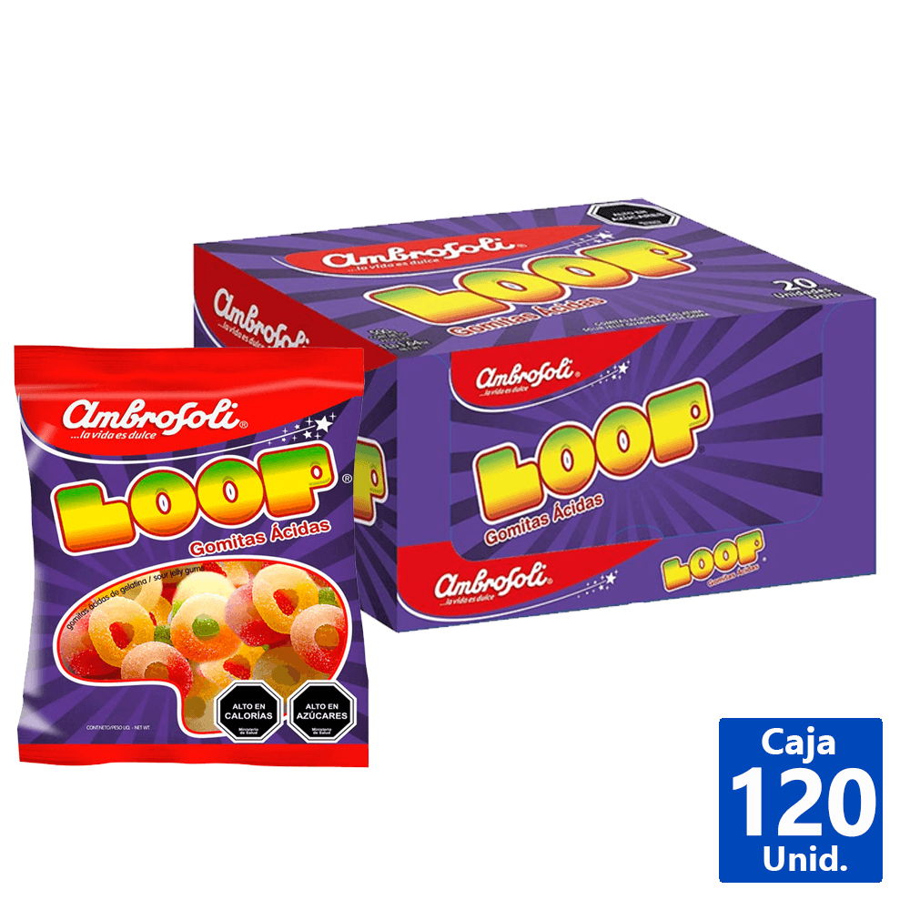 GOMITAS LOOP 20UN DE 25 G - Dimak Online