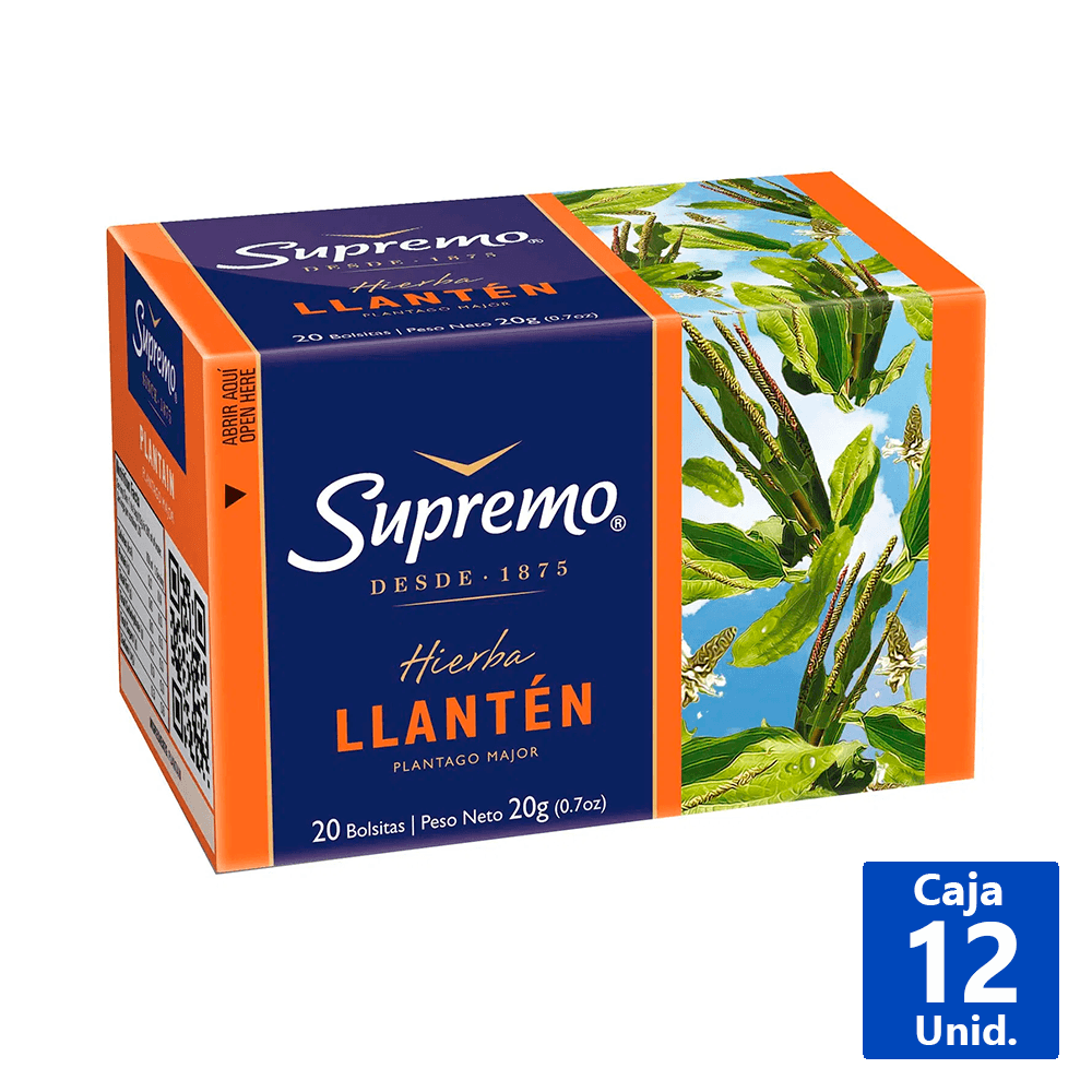 HIERBA LLANTÉN 20 BOLSITAS - Dimak Online