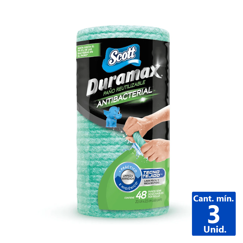 PAÑO REUTILIZABLE ANTIBAC. DURAMAX 1R - Dimak Online