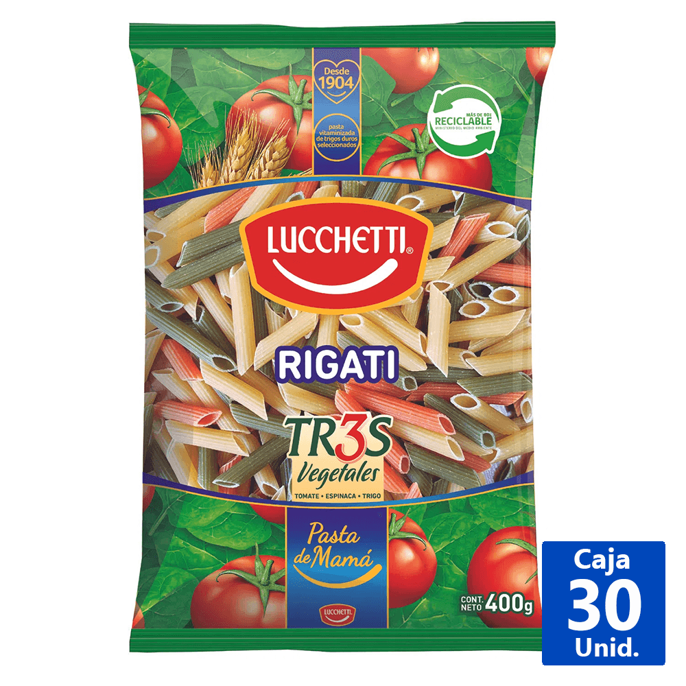 RIGATI 3 VEGETALES 400 G - Dimak Online