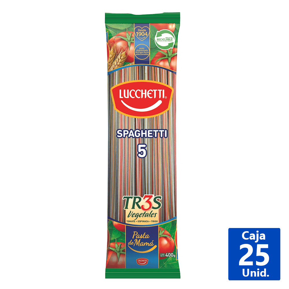 SPAGHETTI N°5 3 SABORES 400 G - Dimak Online