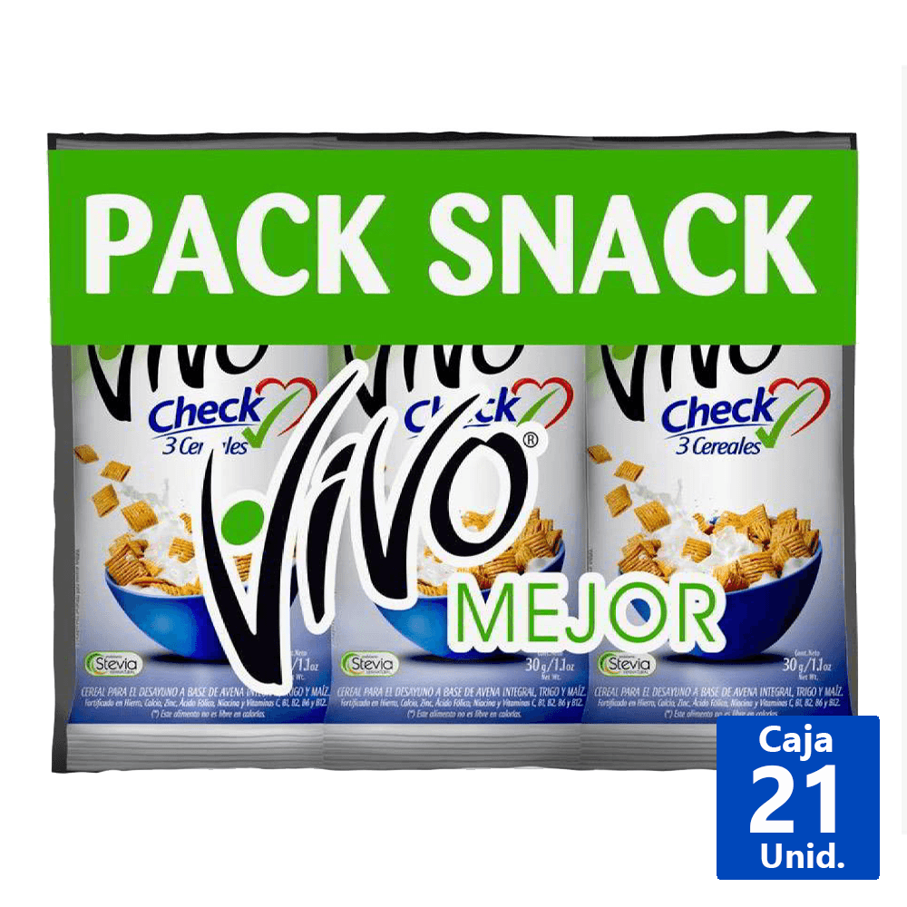 VIVO SNACK CHECK PACK 7 UN DE 30 G - Dimak Online