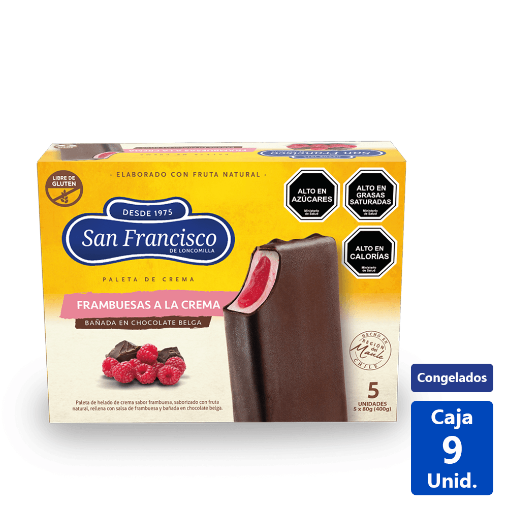HELADO SF FRAMB/CREMA MPK 5UN DE 73ML - Dimak Online