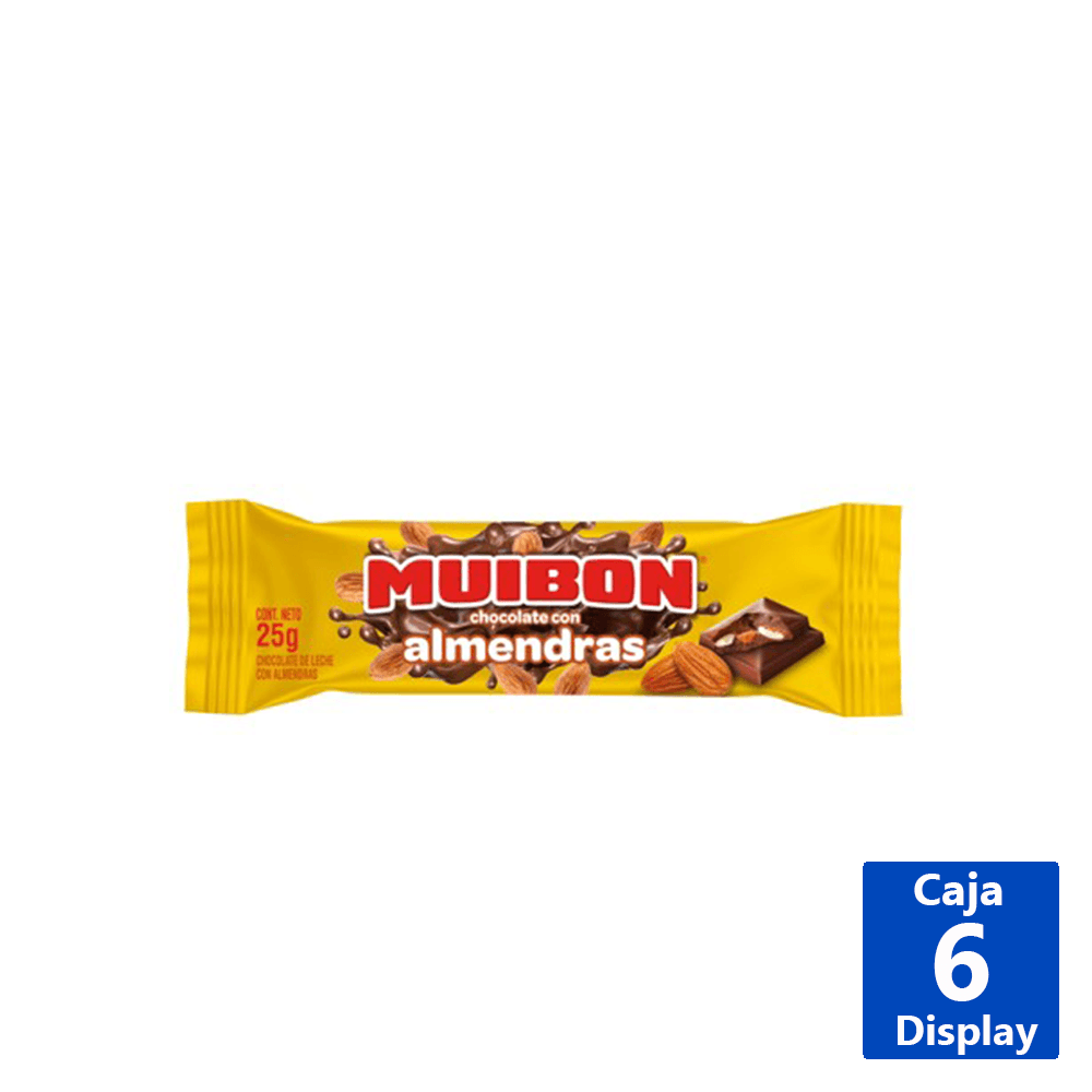 CHOCOLATE MUIBON ALMENDRAS 25 GRS - Dimak Online
