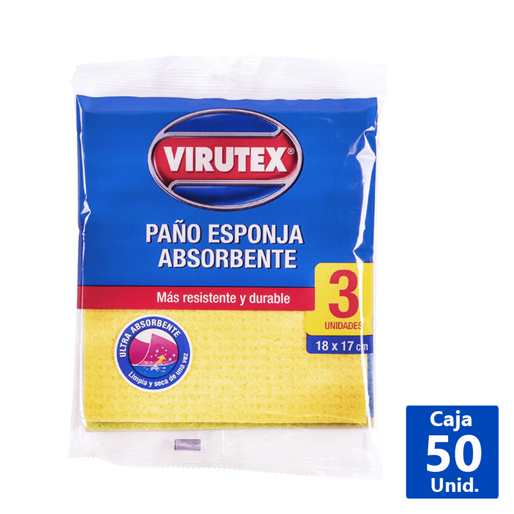 PAÑO ESPONJA ABSORBENTE BOLSA 3UN - Dimak Online