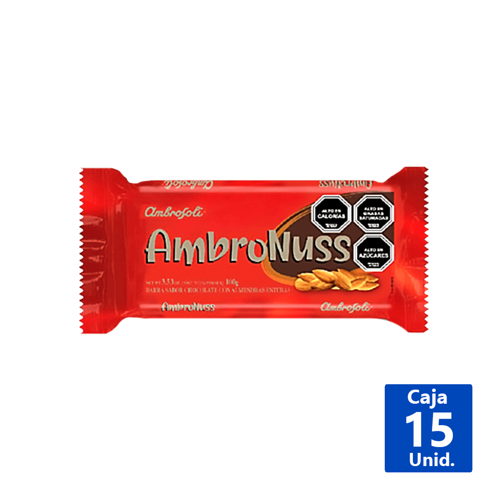 CHOCOLATE EN BARRA AMBRONUSS 100 G - Dimak Online