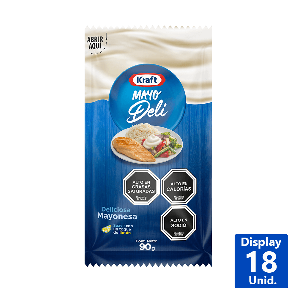 MAYONESA DELI KRAFT SACHET 90 G - Dimak Online