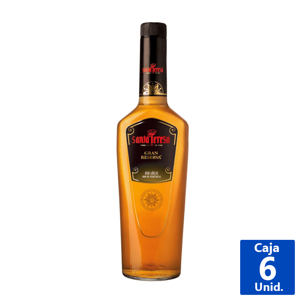 RON GRAN RESERVA SANTA TERESA 40° 750ML - Dimak Online