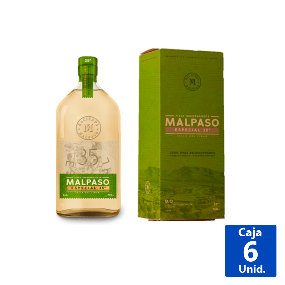 PISCO ESPECIAL MALPASO 35° 750 ML - Dimak Online