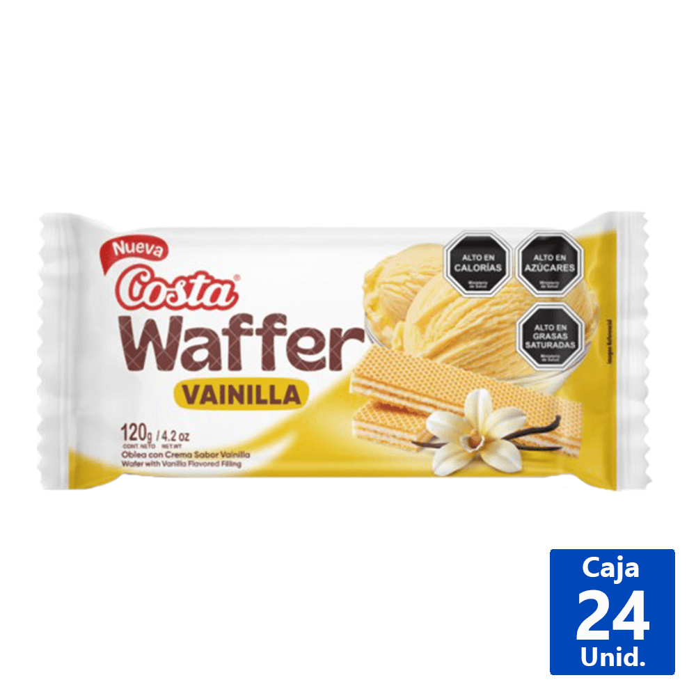 GALLETA OBLEA WAFFER VAINILLA 120 G - Dimak Online