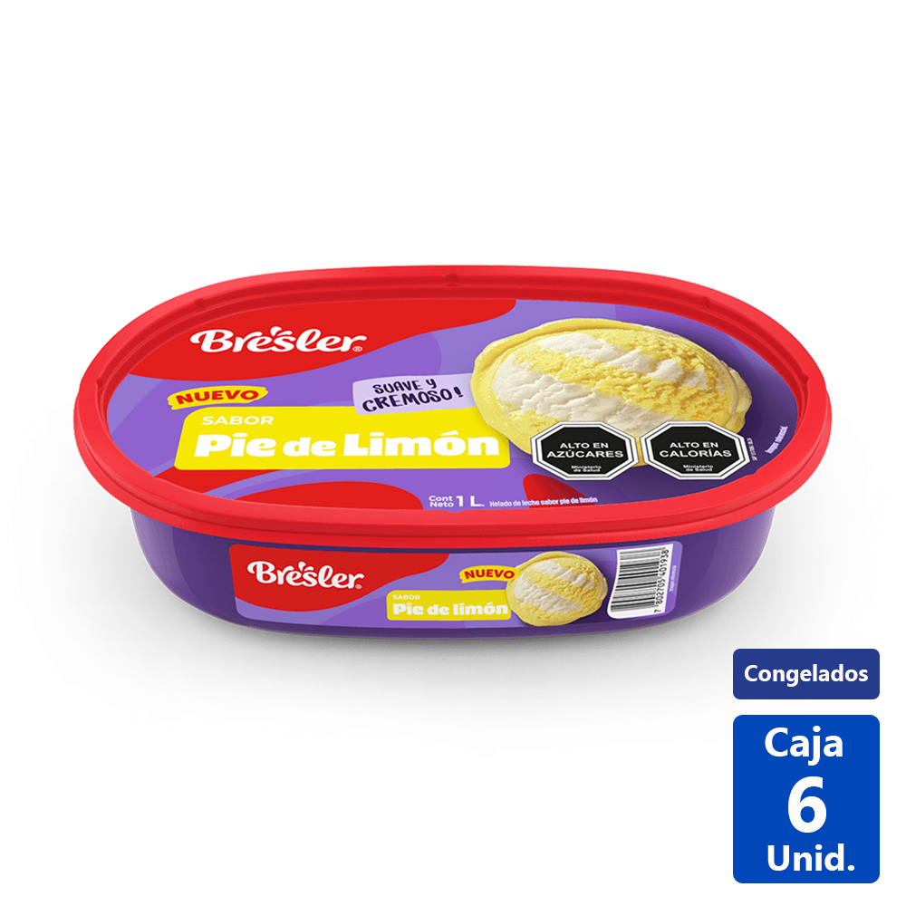 HELADO BRESLER PIE DE LIMÓN 1L - Dimak Online
