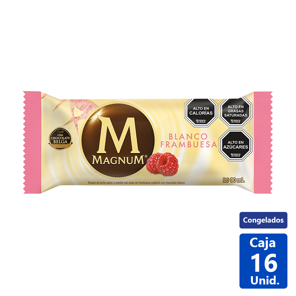 HELADO MAGNUM BLANCO FRAMBUESA 90ML - Dimak Online