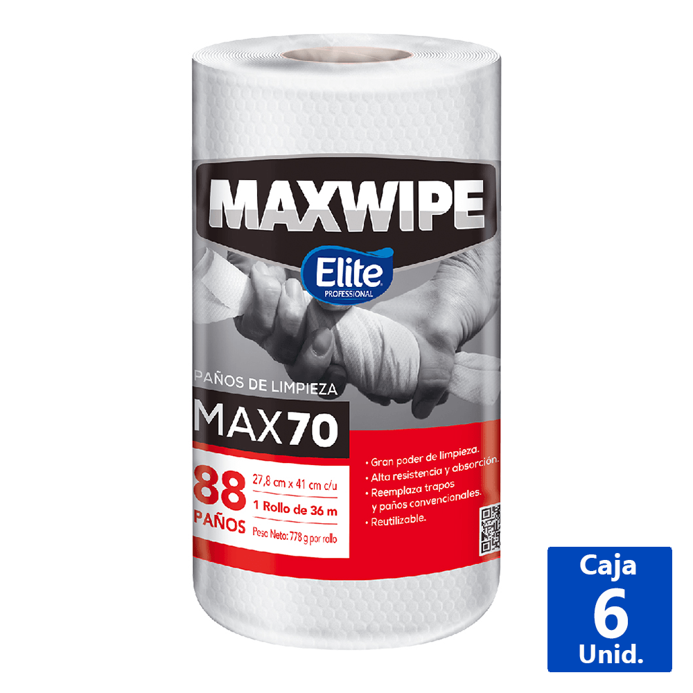 PAÑO REUTILIZABLE MAXWIPE 88 UN. - Dimak Online