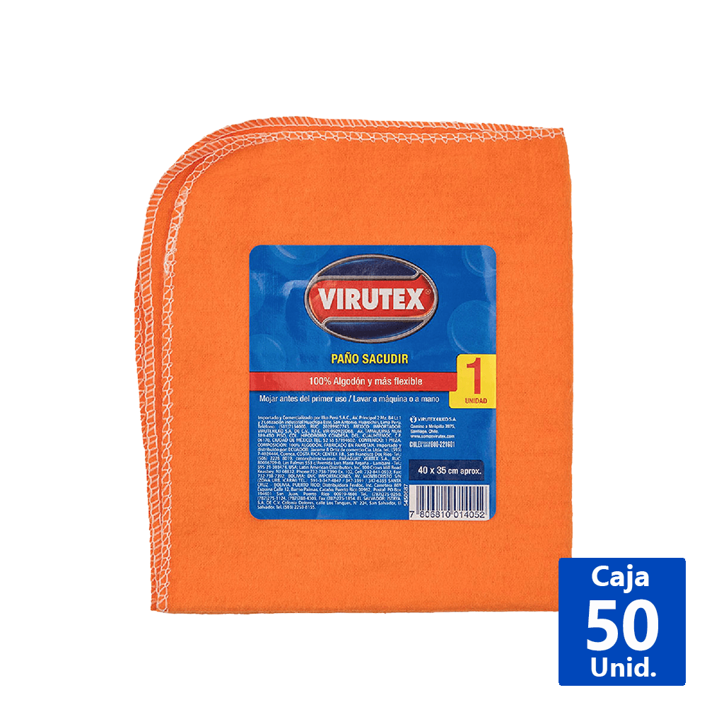 PAÑO NARANJO PARA SACUDIR 40X35CM 10UN - Dimak Online