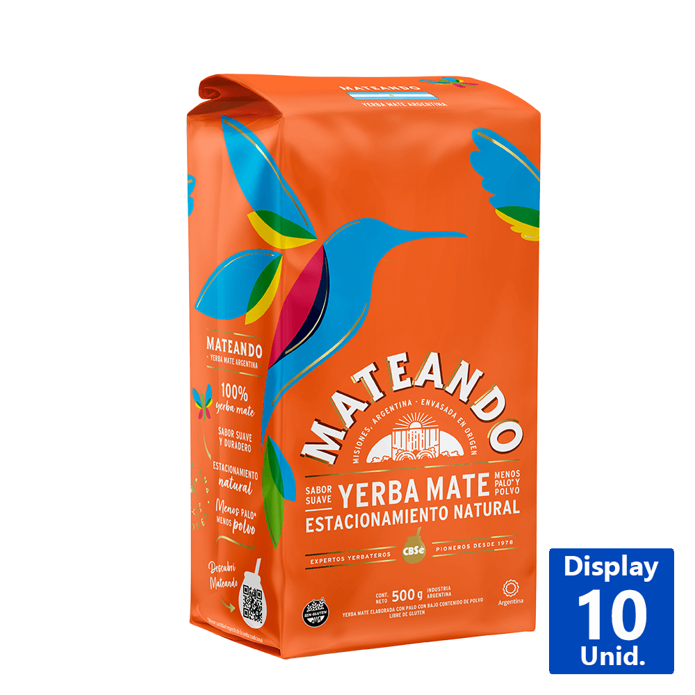 YERBA MATE SUAVE MATEANDO 500 G - Dimak Online