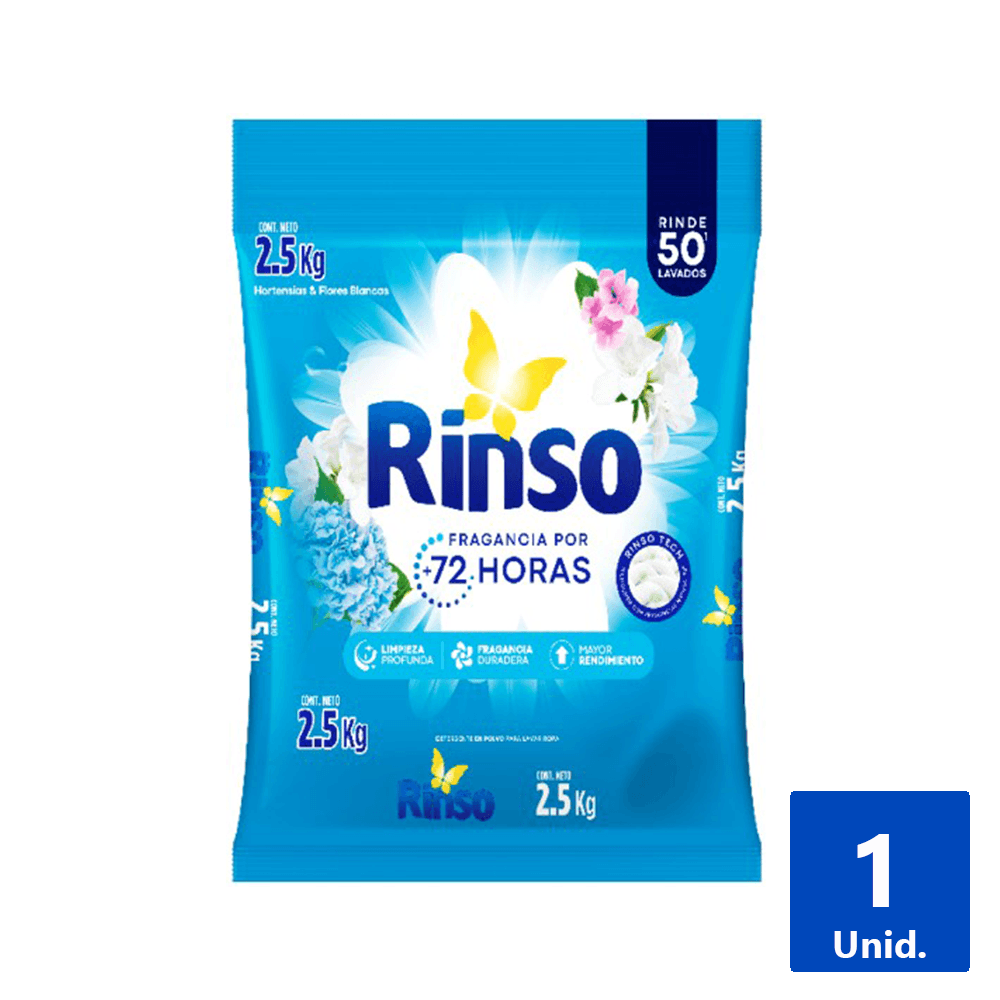 RINSO POLVO LIRIOS Y ROSAS BOLSA 2,5 K - Dimak Online